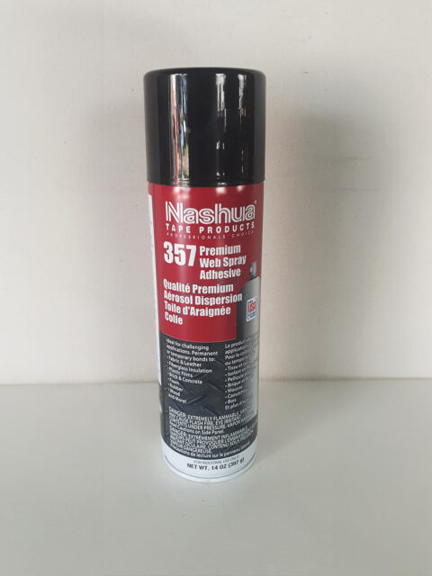 Nashua 357 Premium Web Spray adhesive 397g Can › Wide Bay Foam and Rubber